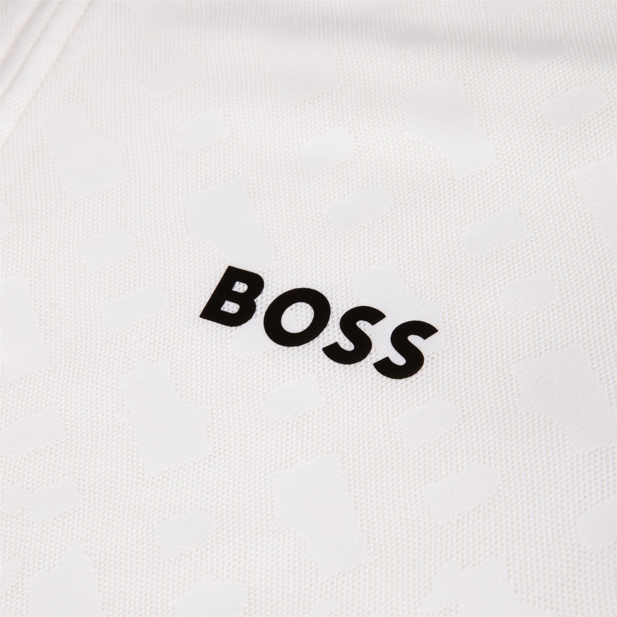 BOSS Philix TOC Jacquard Polo White | TRENDYGOLF UK