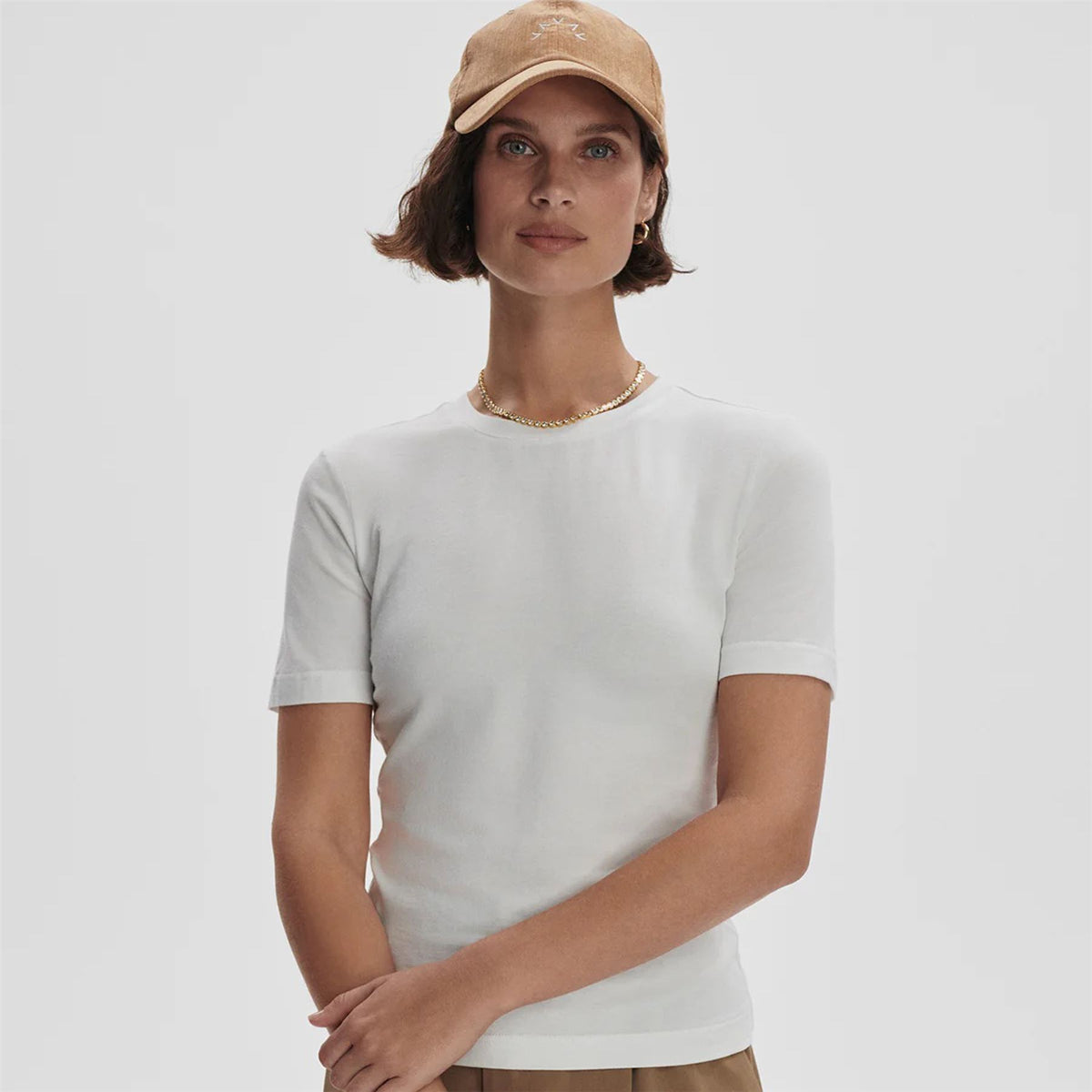Varley Regina Fitted Tee White | TRENDYGOLF USA