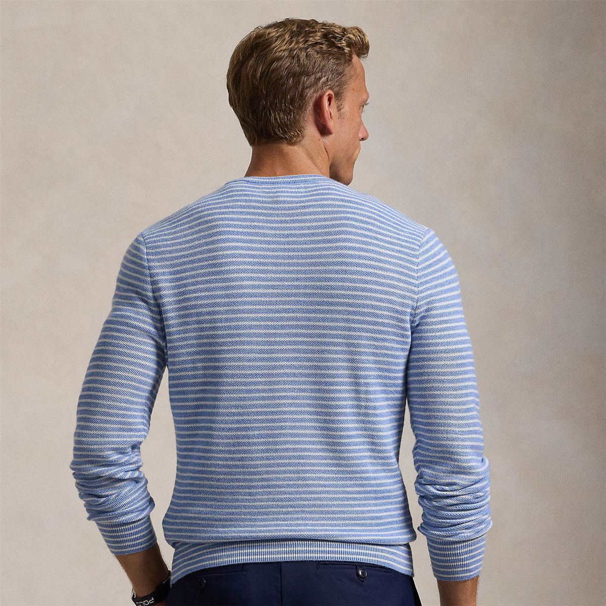 Ralph Lauren RLX Merino Coolmax Sweater Blue Heather | TRENDYGOLF USA