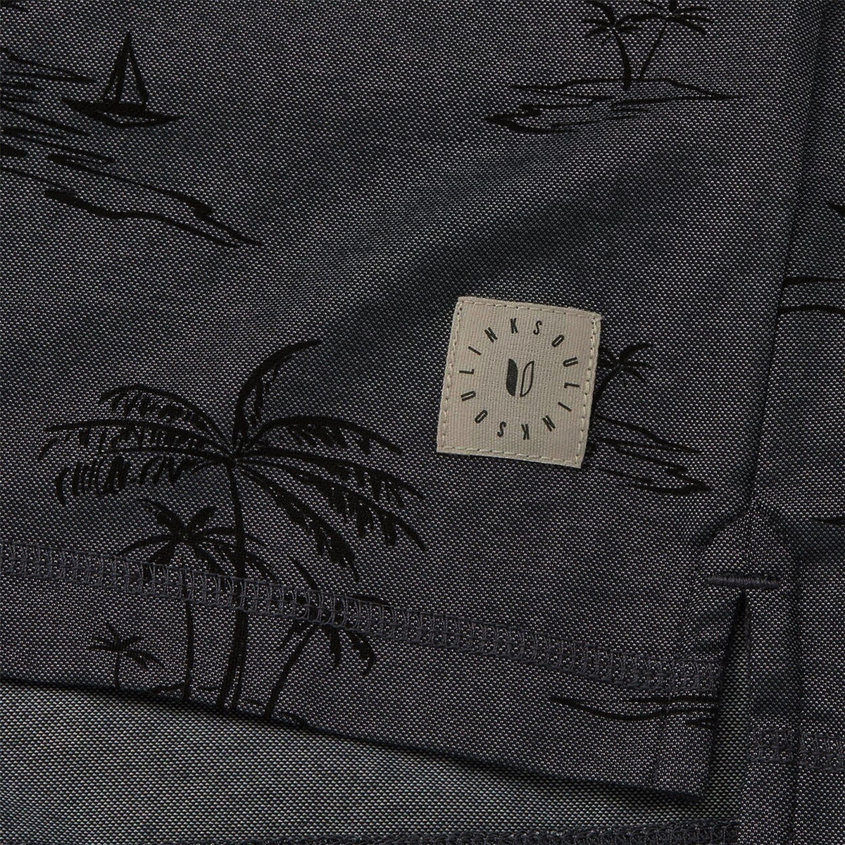 Astoria Print Polo Vintage Black Islands - SS23 – TRENDYGOLFUSA.COM