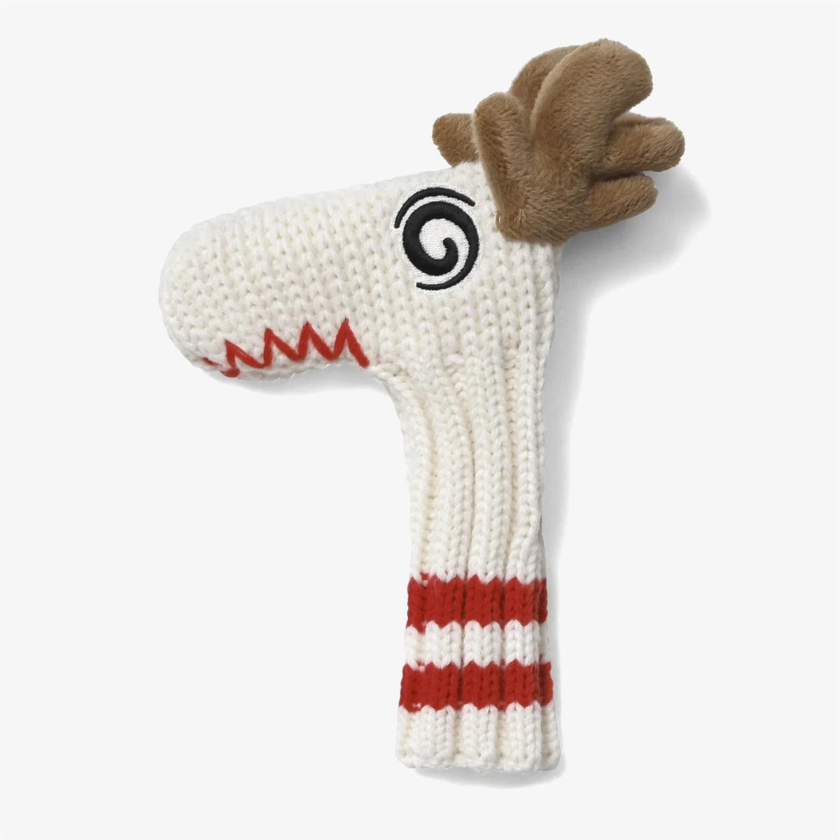 Malbon Golf Rudolph Knit Blade Putter Cover Ivory/Red | TRENDYGOLF USA