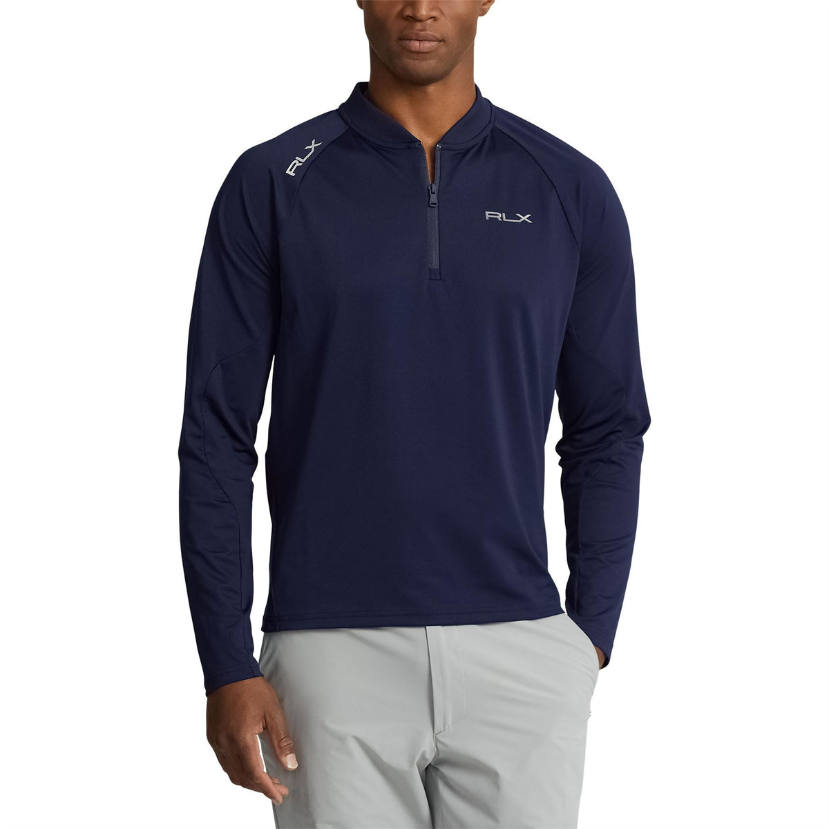 RLX Ralph Lauren Custom Slim Fit Performance Pullover French Navy|T ...