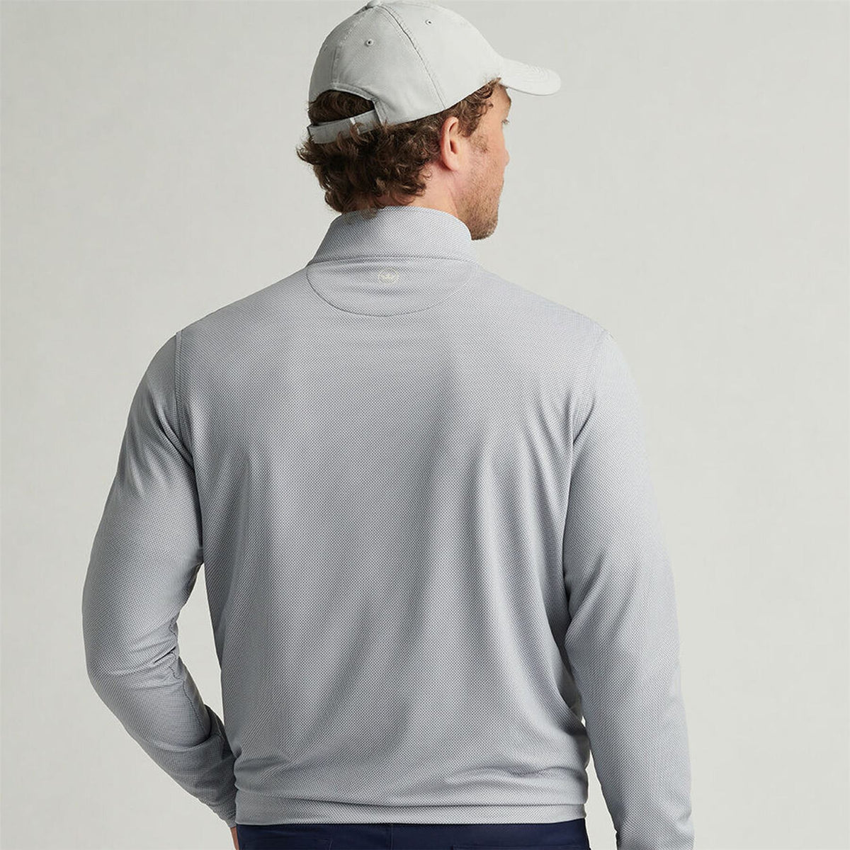Perth Birdseye Performance Quarter Zip Gale Gray - SS25 – TRENDYGOLFUSA.COM