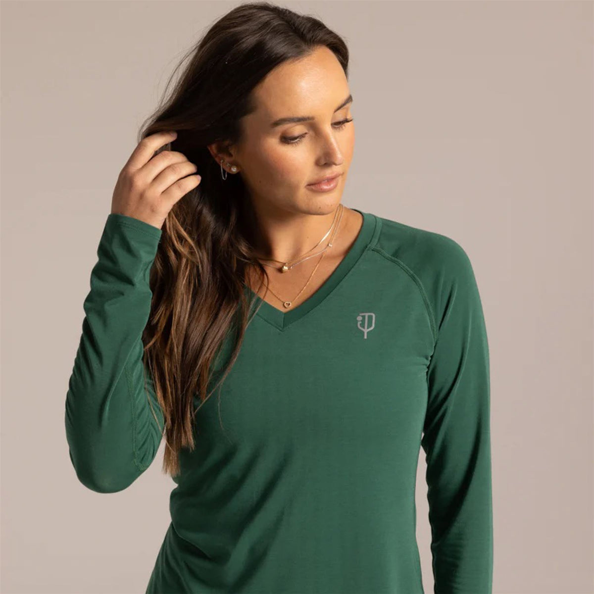 J.Pritchard 5.0 LS Tee Pritchard Green | TRENDYGOLF USA
