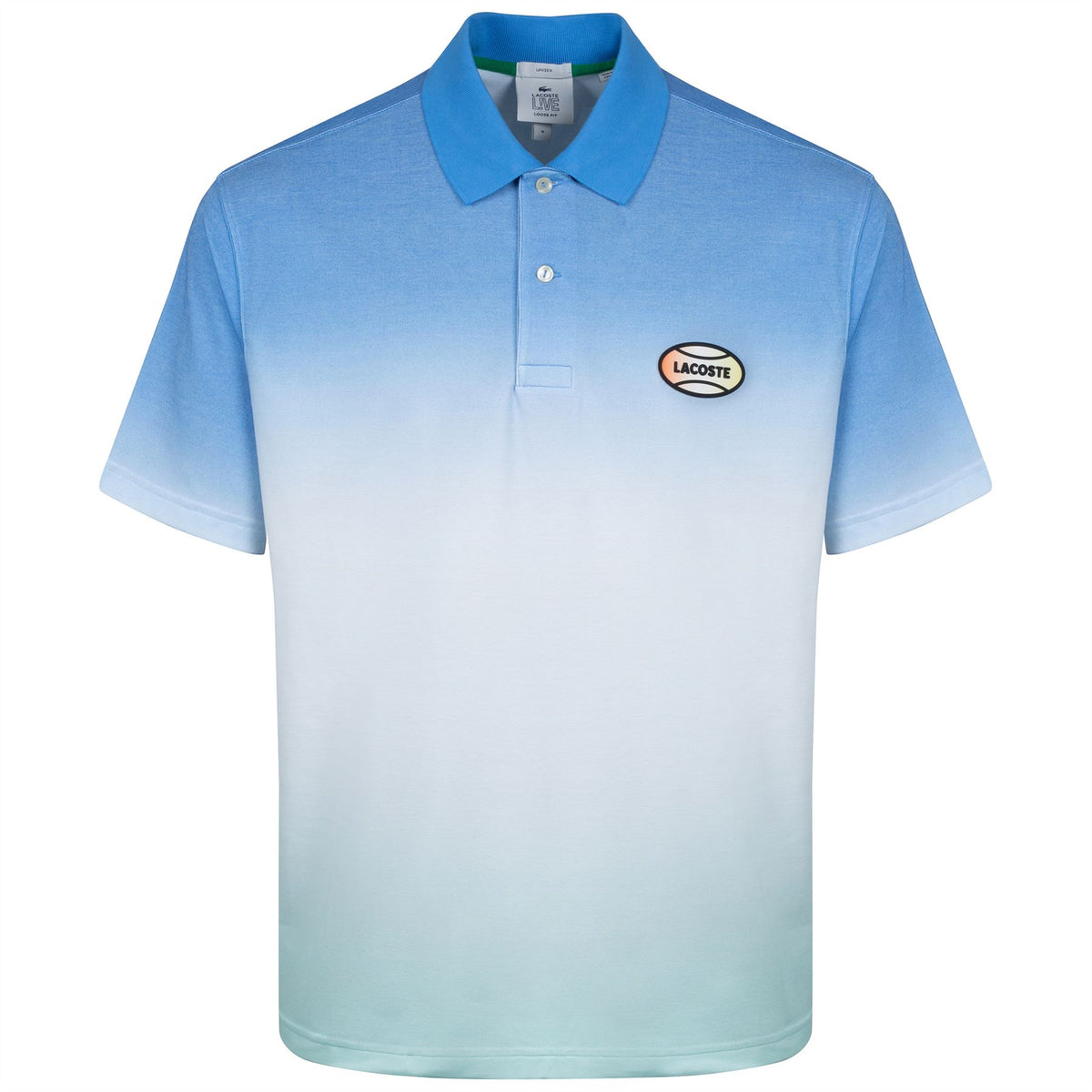 Lacoste LIVE Gradient Polo Ethereal/Flour | TRENDYGOLFUSA.COM