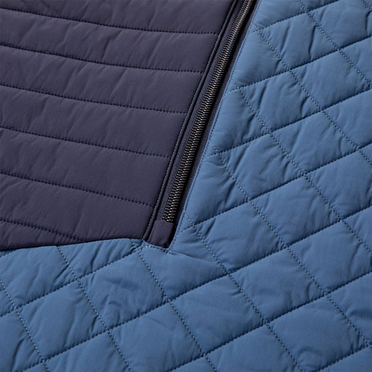 Greyson Yukon Half Zip Vest Maltese Blue/Fjord | TRENDYGOLF USA