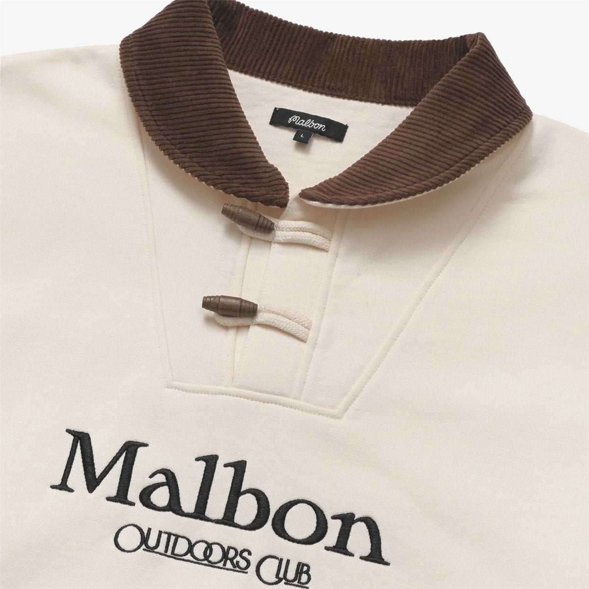 Malbon Golf Flint Shawl Crewneck Ivory | TRENDYGOLF USA