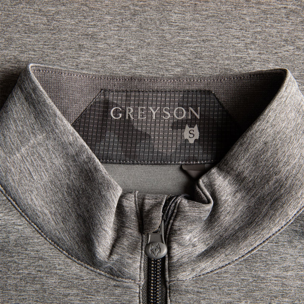 Greyson Sequoia Quarter Zip Smoke Heather | Mid Layers | TRENDYGOLFUSA.COM