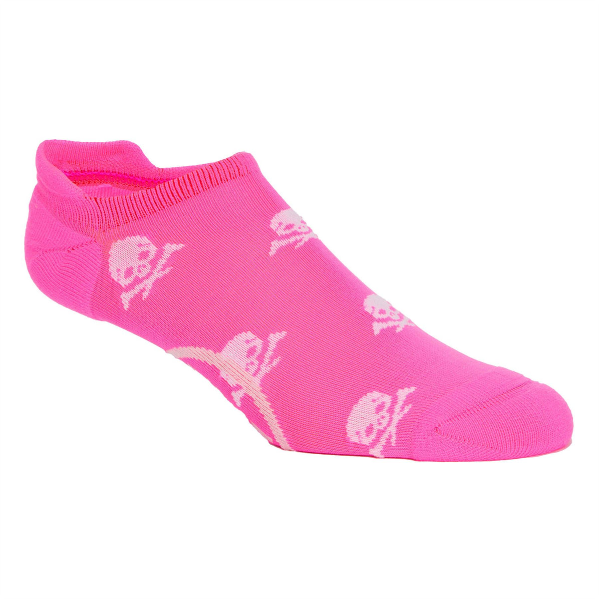 G/FORE Skull & T'S No Show Sock Knockout Pink | Socks | TRENDYGOLFUSA.COM