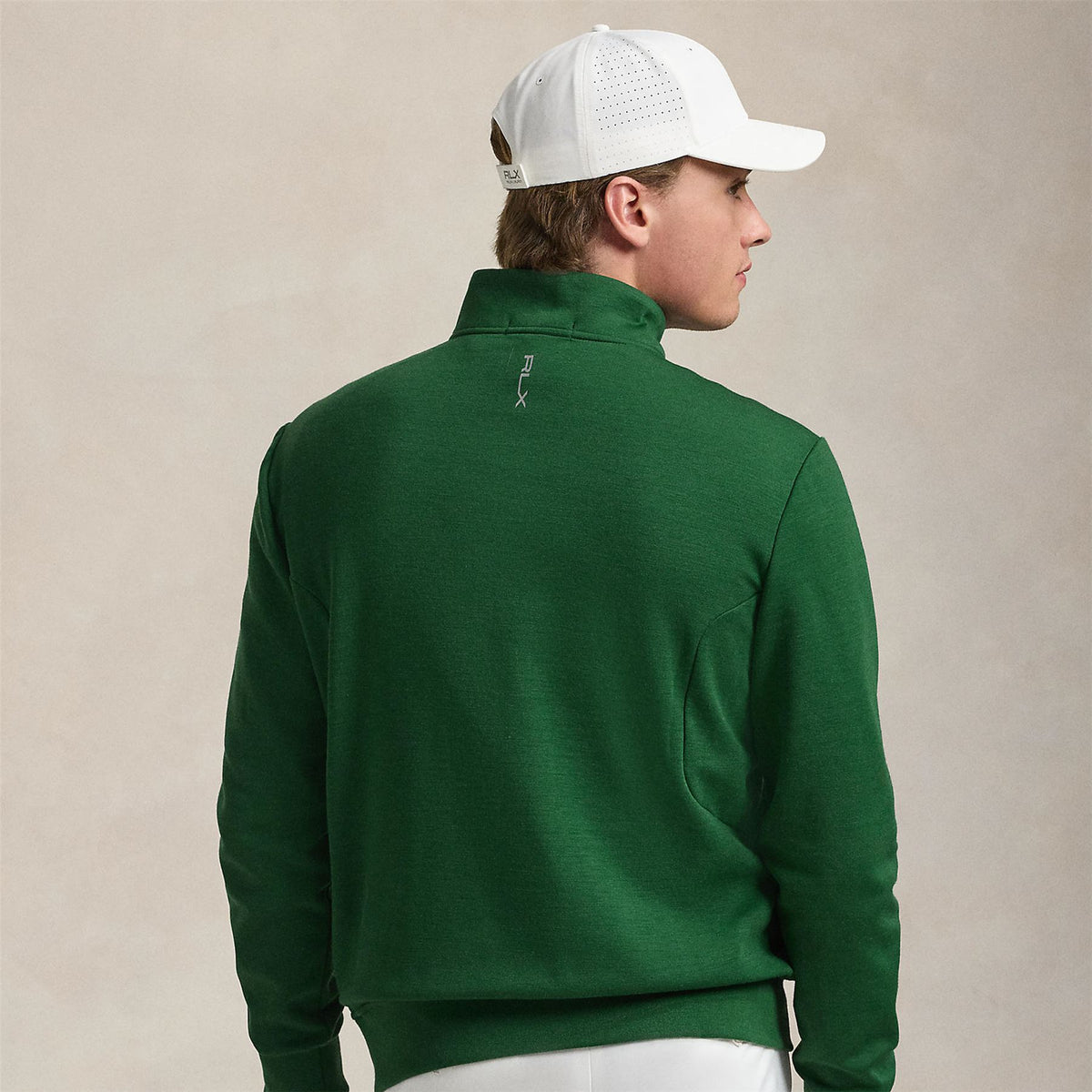 Ralph Lauren RLX Heavytech Wool Half Zip Jacket New Forest | TRENDYGOLF USA