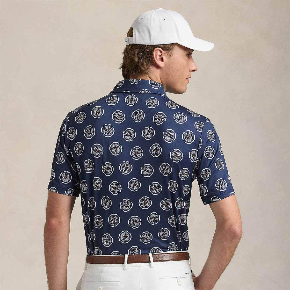RLX Classic Fit Airflow Graphic Golf Ball Polo Navy - AW24 ...