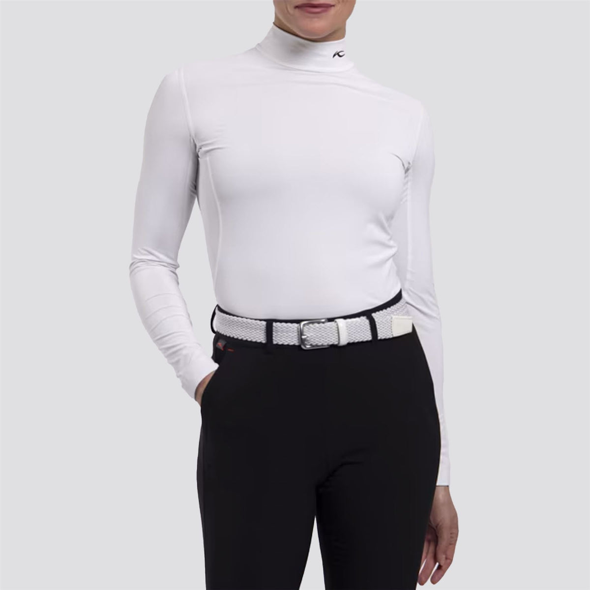 Kjus Base Layer Turtleneck White | TRENDYGOLF USA