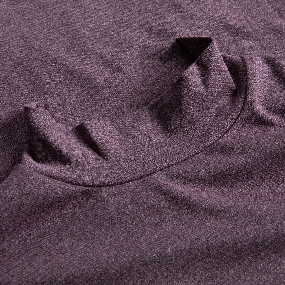 Foray Golf Mock Neck Long Sleeve Purple Marl|Tops|TRENDYGOLFUSA.COM