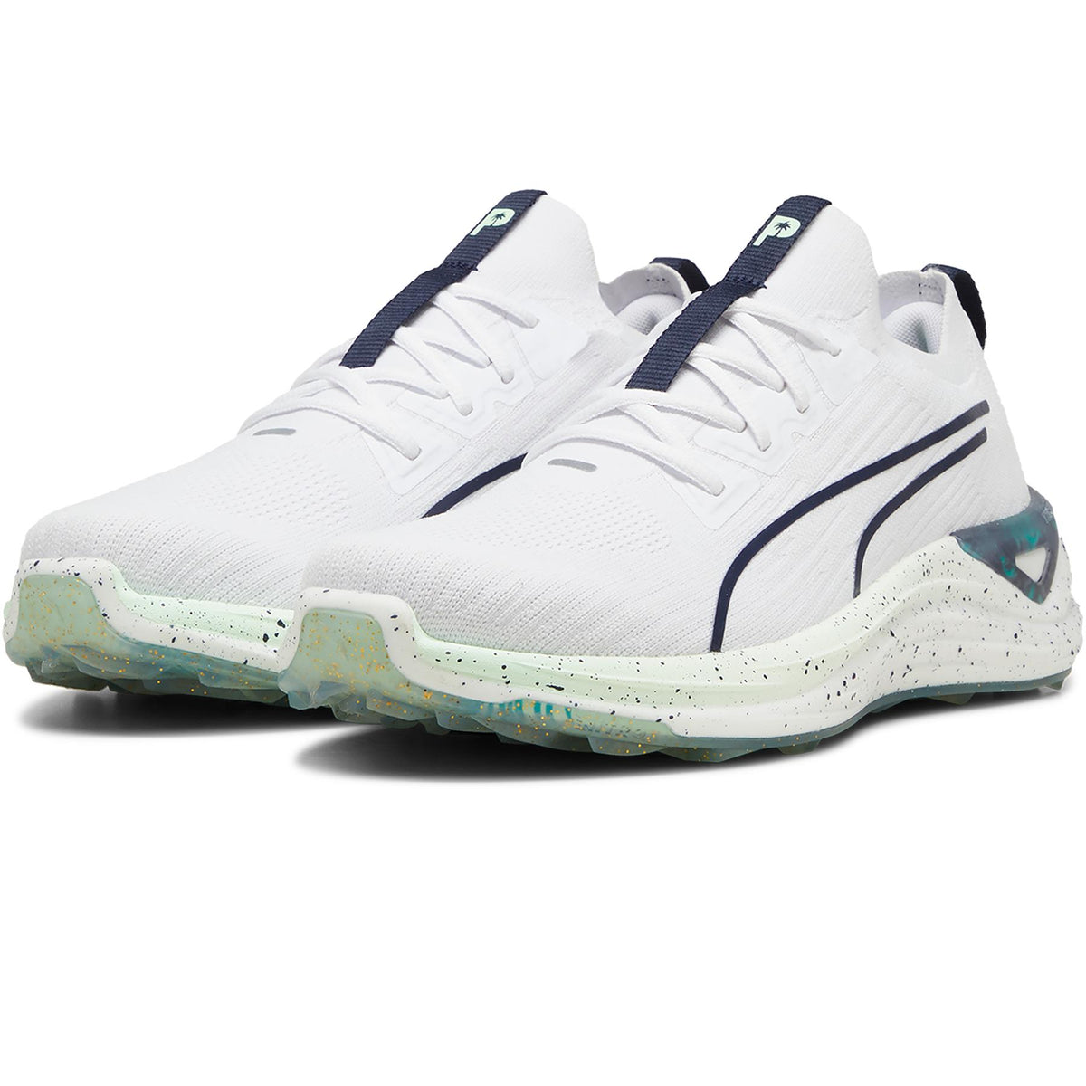 Puma x PTC Electrocat Nitro Golf Shoes Puma White/Deep Navy/Fresh Mint ...