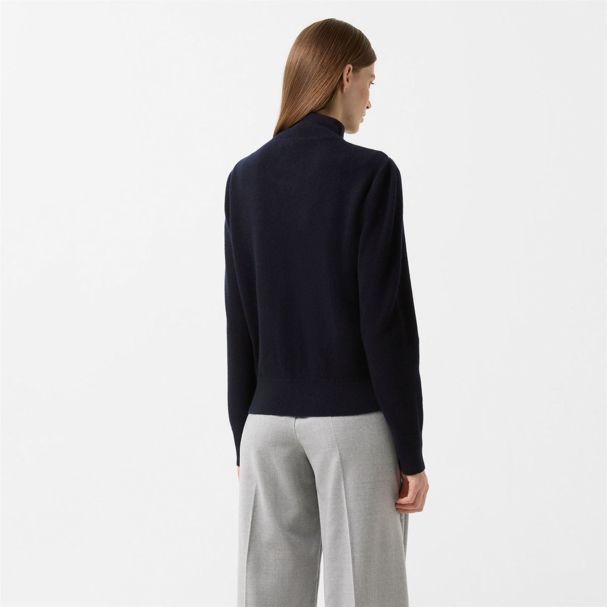 Bogner Zilly-D Woolen Knit Hybrid Jacket Navy | TRENDYGOLF USA