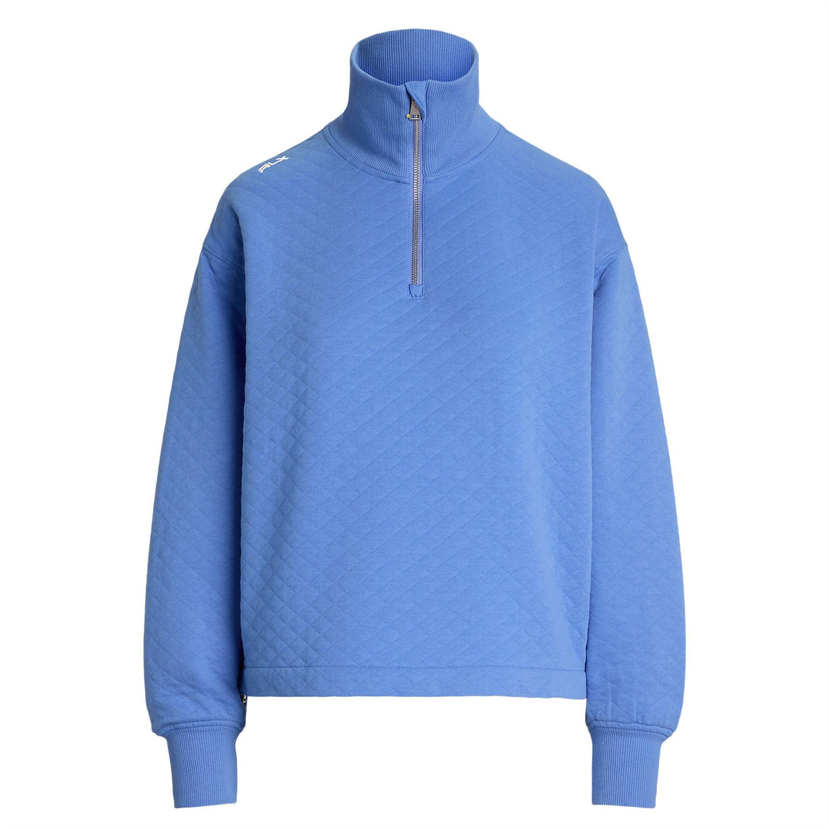 Womens RLX Half Zip Quilted Double Knit Sweater Summer Blue - SS25 ...